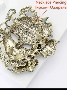 Anthropologie | Jewelry | Luxury Blue And Silver Decorative Masquerade ...